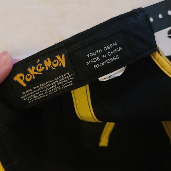 Pokemon | Accessories | Pokemon Boys Youth Onesize Hat Black | Poshmark